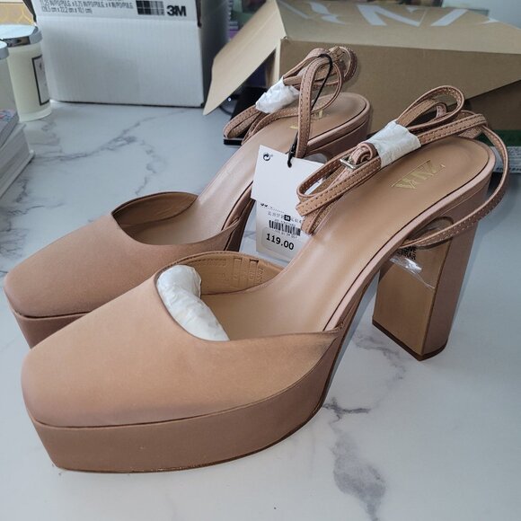 Zara | Shoes | Zara Chunky Heeled Platform Shoes | Poshmark